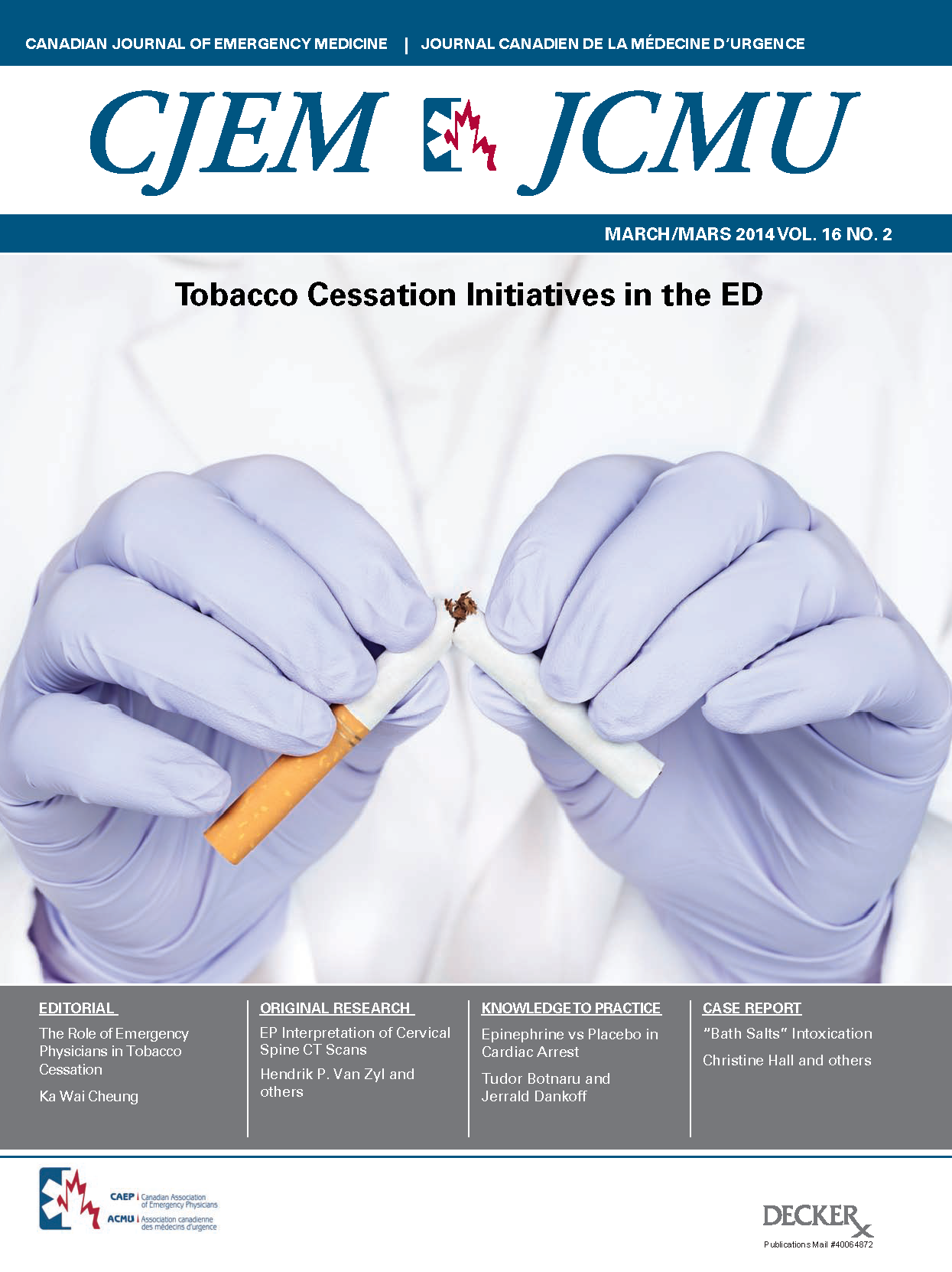 CJEM Volume 16 Issue 2 - CAEP