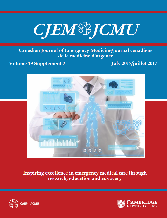 CJEM Volume 19 Issue Supplement 1 - CAEP