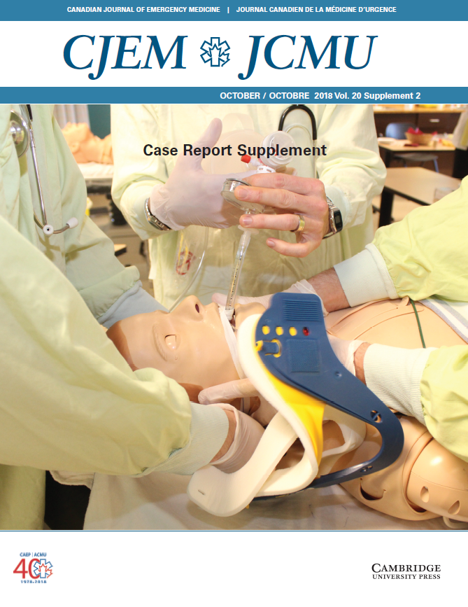 CJEM Volume 20 Issue Supplement 2 - CAEP